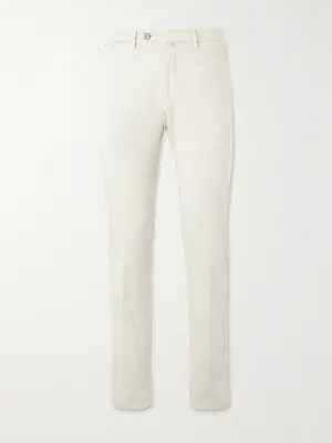 Kiton Straight-leg Stretch-cotton Trousers