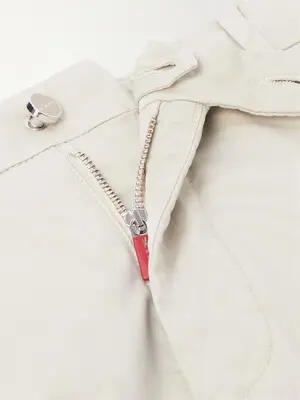 Kiton Straight-leg Stretch-cotton Trousers