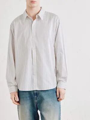 MFPEN Evening Striped Cotton-poplin Shirt