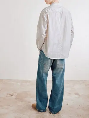 MFPEN Evening Striped Cotton-poplin Shirt
