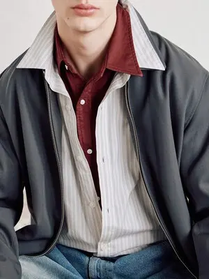 MFPEN Evening Striped Cotton-poplin Shirt