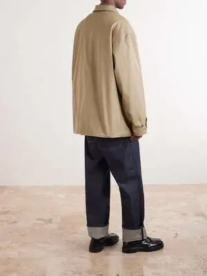 MAISON MARGIELA Oversized Padded Cotton-gabardine Jacket