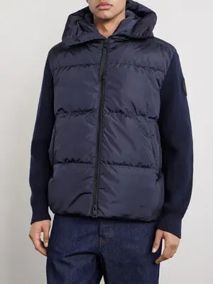 Canada Goose Hybridge® Wool And Quilted Shell Hooded Down Jacket