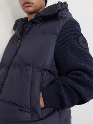 Canada Goose Hybridge® Wool And Quilted Shell Hooded Down Jacket