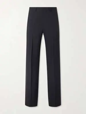 Dries Van Noten Straight-leg Wool-twill Trousers - Black