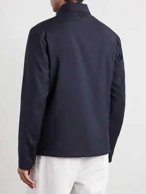 Canali Super 120s Wool Jacket - Blue