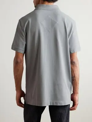 Canada Goose Beckley Logo-appliquéd Paneled Cotton-piqué Polo Shirt - Gray