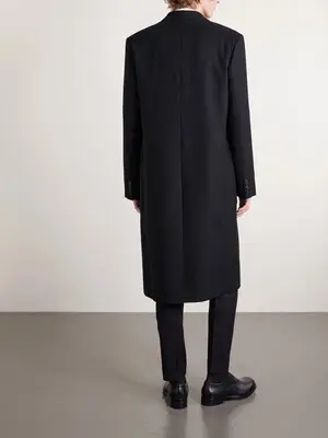 Dries Van Noten Double-breasted Herringbone Coat