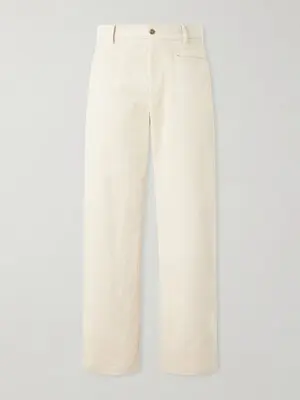De Bonne Facture Gardia Wide-leg Cotton-corduroy Trousers - Neutrals