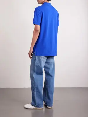 Canada Goose Beckley Logo-appliquéd Paneled Cotton-piqué Polo Shirt - Blue