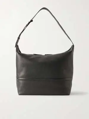 Dries Van Noten Full-grain Leather Tote - Black