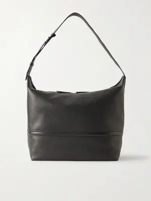Dries Van Noten Full-grain Leather Tote - Black