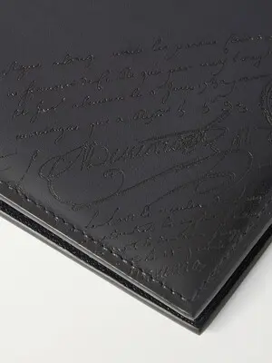 Berluti Makore Slim Scritto Venezia Leather Billfold Wallet