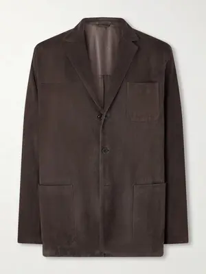 Boglioli Suede Button-down Jacket