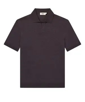 Altea Pierre Lyocell And Cotton-blend Polo Shirt - Brown