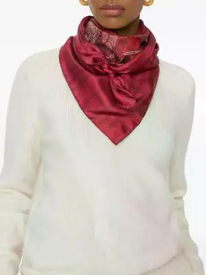 Burberry Checked Silk Scarf