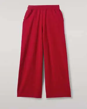 Johnstons Of Elgin Cashmere Knit Trousers - Red