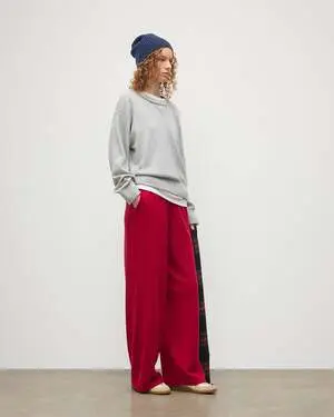 Johnstons Of Elgin Cashmere Knit Trousers - Red