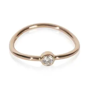 Tiffany & Co. Rose Gold Diamond Elsa Peretti Wave Ring - Rose_gold