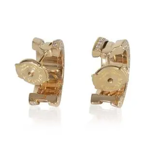 BVLGARI Yellow Gold Diamond B.zero1 Earrings