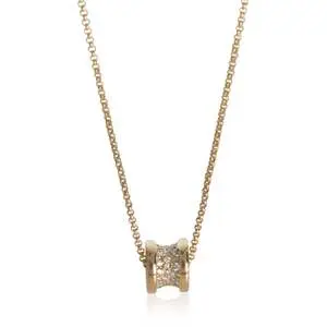 BVLGARI Yellow Gold Diamond B.zero1 Necklace