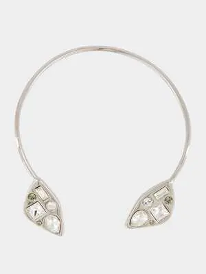 APOA Dhai Swarovski Crystal Choker - Silver
