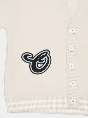 Off-White Star Varsity Knit Cardigan - Cream