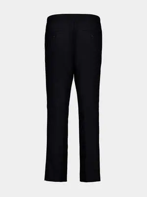 AMI Paris Wool Gabardine Elasticated Waist Trousers