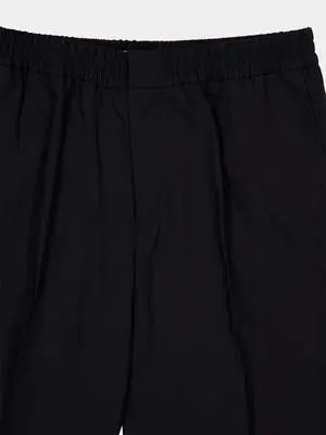 AMI Paris Wool Gabardine Elasticated Waist Trousers