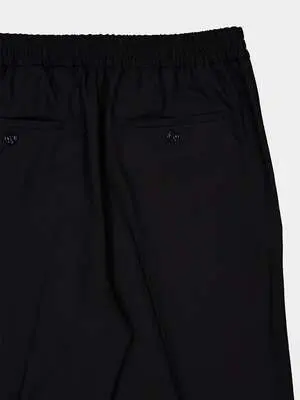 AMI Paris Wool Gabardine Elasticated Waist Trousers