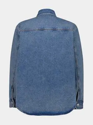 AMI Paris Cotton Knitted De Coeur Overshirt