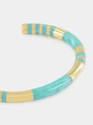 AURÉLIE BIDERMANN Positano Amazonite Rush Bangle - Blue