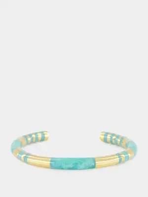 AURÉLIE BIDERMANN Positano Amazonite Rush Bangle - Blue
