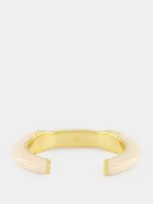 AURÉLIE BIDERMANN Katt Ivory Bangle Bracelet - White