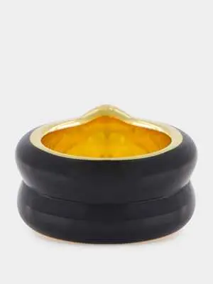 AURÉLIE BIDERMANN Katt Resin Ring - Black