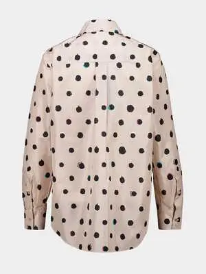 Fendi Mou Dots Printed Long-sleeve Shirt - Pink