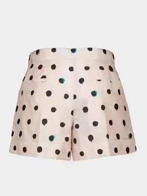 Fendi Mou Dots Silk Shorts - Multicolour