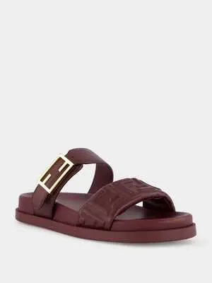 Fendi Nappa Leather Slides