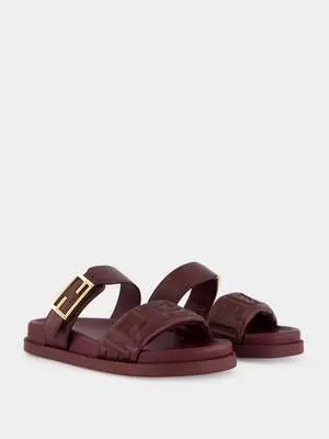 Fendi Nappa Leather Slides