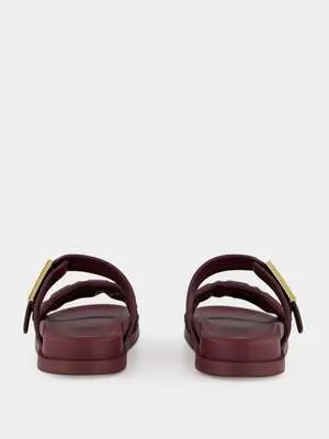 Fendi Nappa Leather Slides