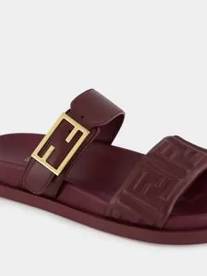 Fendi Nappa Leather Slides