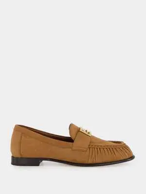 Fendi Sellier Baguette Calfskin Loafers - Brown