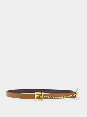Fendi Liberty Reversible Belt - Brown