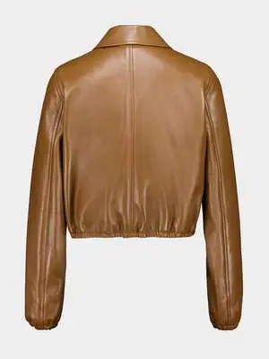 Gucci Nappa Leather Bomber Jacket