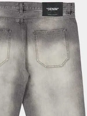 Off-White Sun-faded Relaxed Fit Jeans - Grey