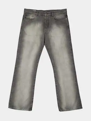 Off-White Sun-faded Relaxed Fit Jeans - Grey