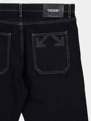 Off-White Stone Raw Relaxed Fit Jeans