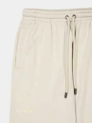 Off-White Pumice Stone Cuffed Sweatpants - Beige
