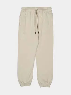 Off-White Pumice Stone Cuffed Sweatpants - Beige