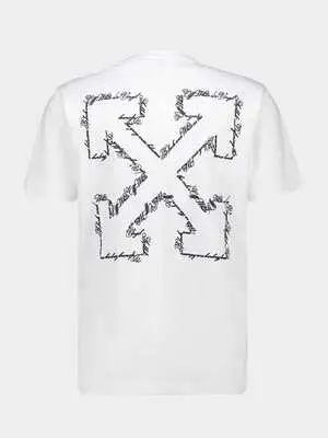 Off-White Slim Fit Script Arrow T-shirt - White